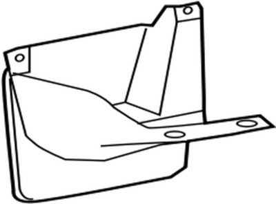 76625-60290-A0 Toyota Mudguard, quarter panel, rear rh 7662560290A0 ...