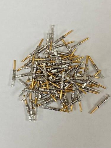 Lot of 100 TE Connectivity/AMP 66103-4 Type III Pin Contact Gold 24-20 ...
