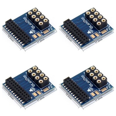 4x Slim 21 Pin DCC Adaptors To Fit 8 Pin Decoder To 21 Pin Models ...