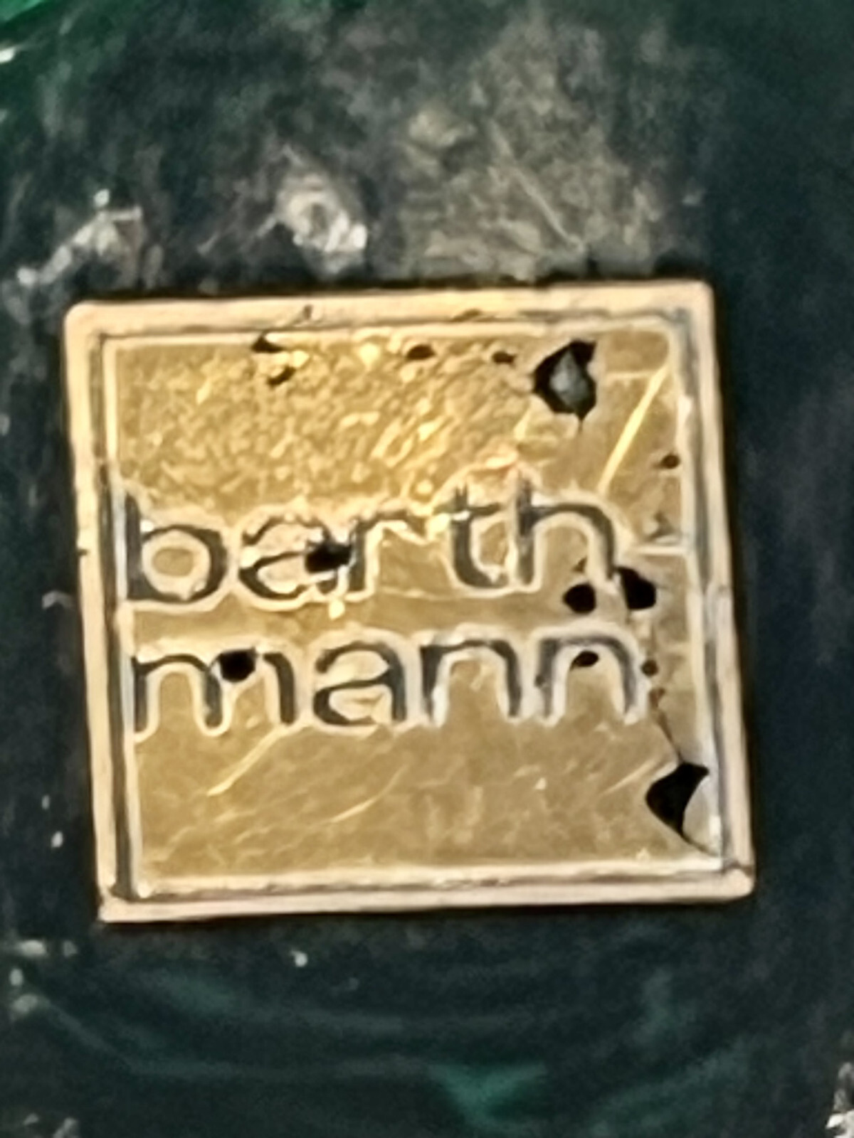 Vintage MCM Barth-Mann Teal Green / Gold Crackle Candlestick Hand ...