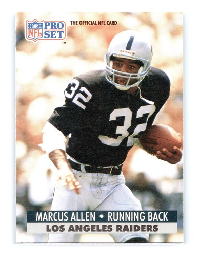 1991 Pro Set Football #541 Marcus Allen Los Angeles Raiders | eBay