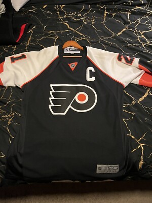 Philadelphia Flyers jersey Captain Jason Smith Authentic Reebok Ccm ...