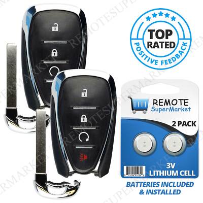 2 Replacement for HYQ4EA 2017 2018 Chevrolet Volt Remote Start Key Fob ...