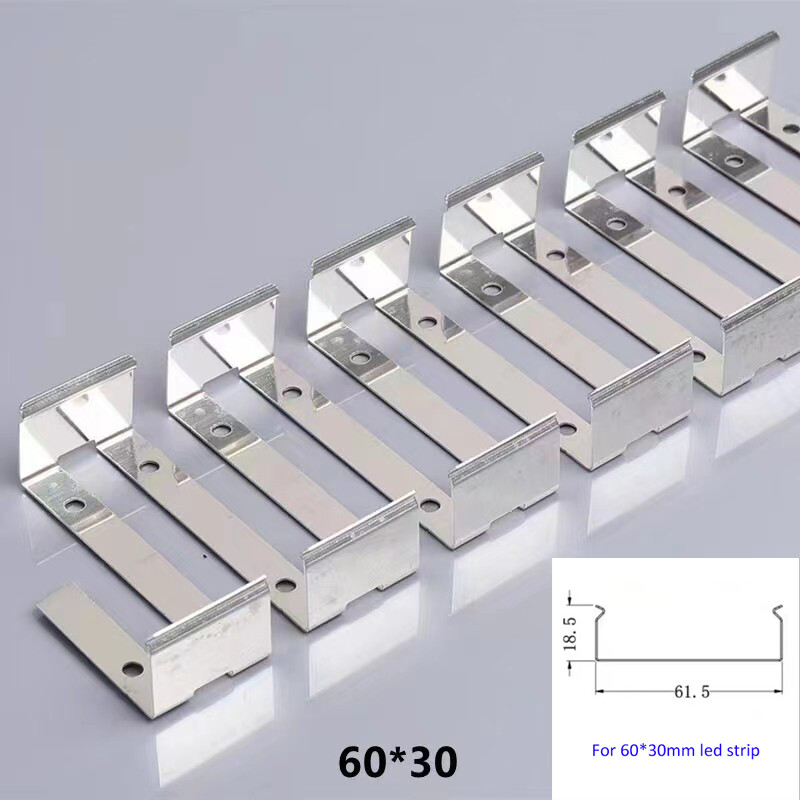1m Flexible Stainless Steel Mounting Clips For LED Strip Channel Good ...