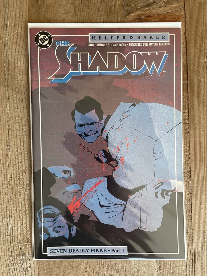 The Shadow Comic Lot - Issues 8, 9, & 17 VG+ 1988 DC Kyle Baker Andrew ...