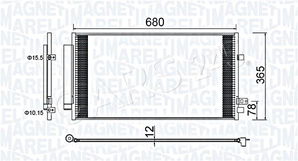 AC Condenser For FIAT 500X JEEP Renegade 14-18 51938531 | eBay