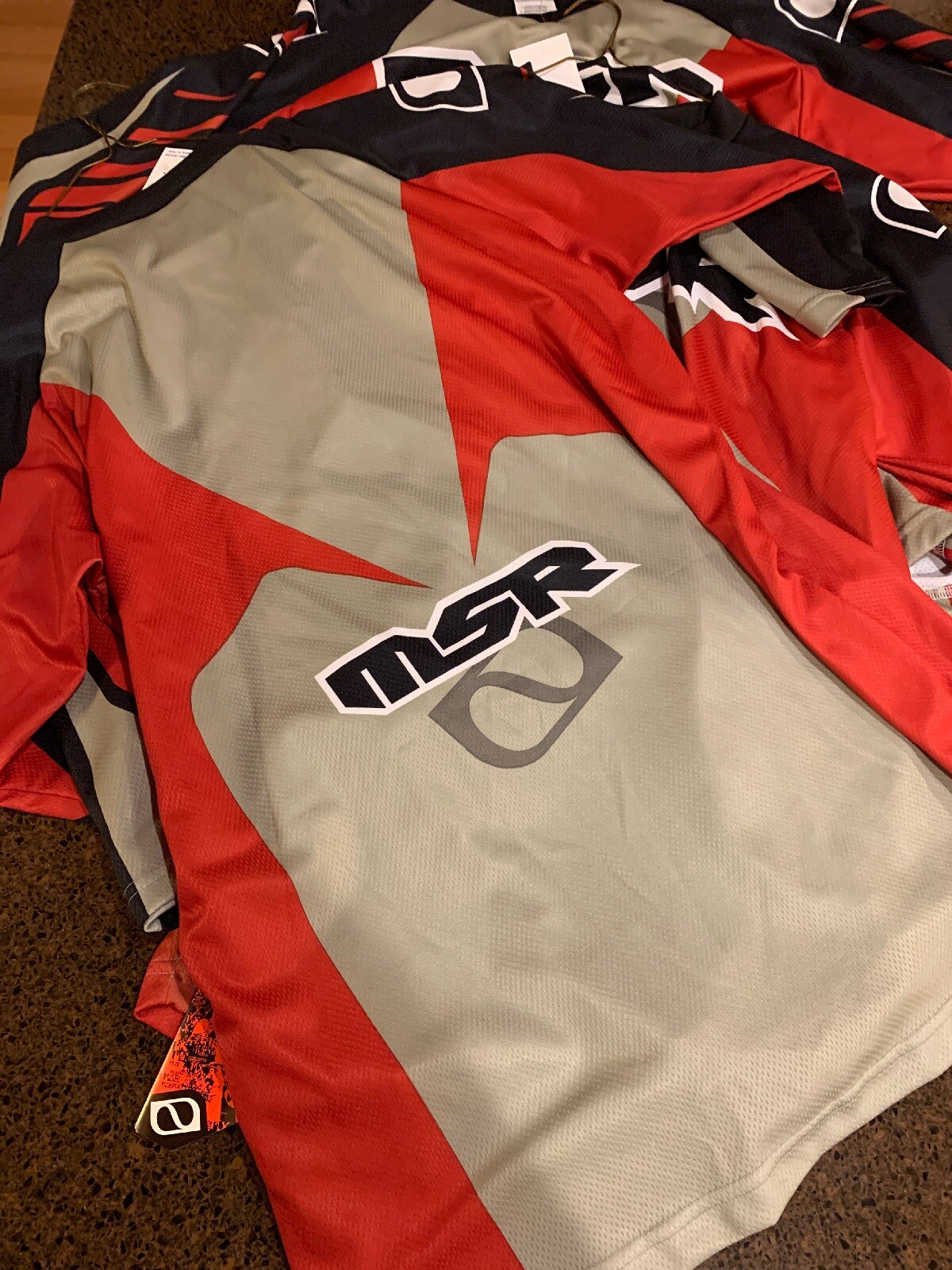 Lot Of 3 New Men’s Vintage MSR Racing Motocross Red Black Gray Jersey T ...