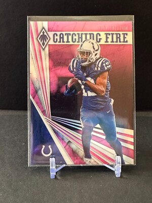 2019 Phoenix Football Ty Hilton Pink Refractor Catching Fire Card #23 ...