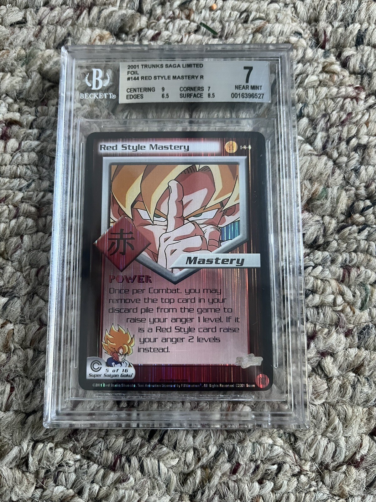 Red Style Mastery LIMITED FOIL 144 DBZ TCG Dragon Ball Z CCG GRADED BGS ...