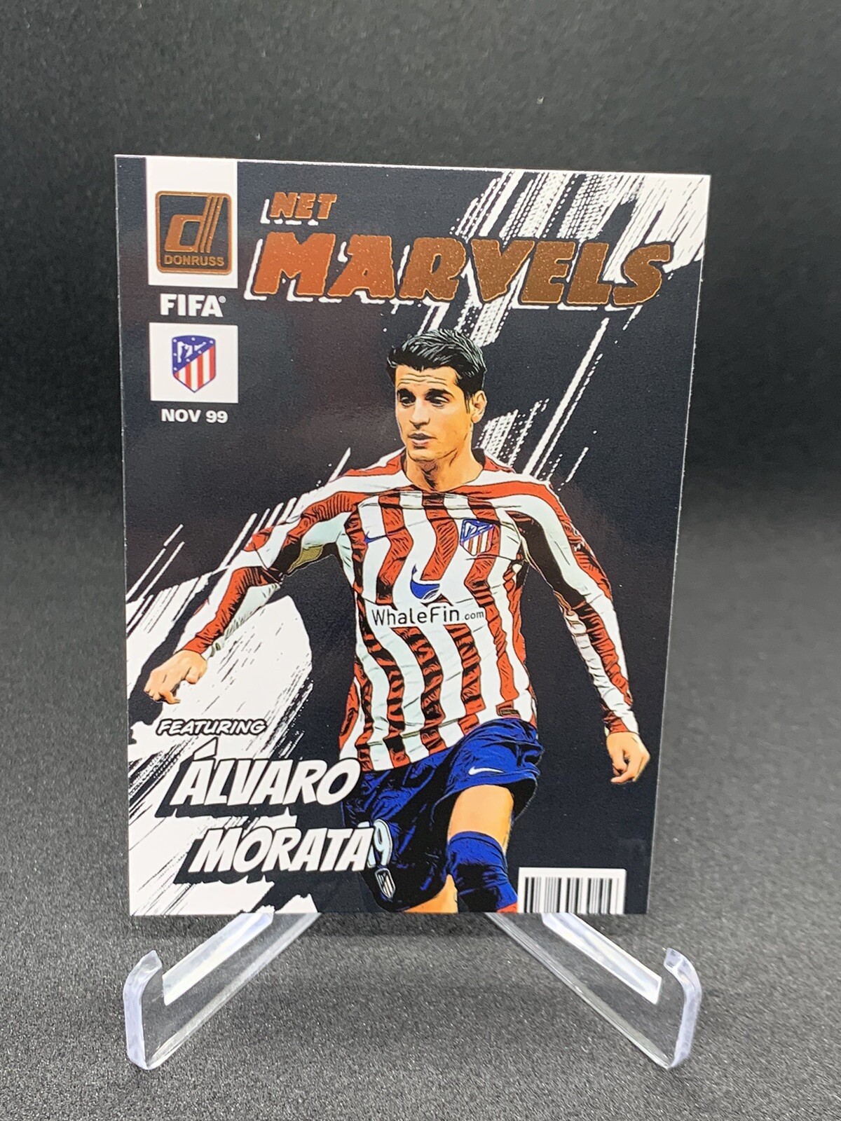 2022-23 Donruss Soccer Net Marvels ALVARO MORATA #3 Atletico de Madrid ...