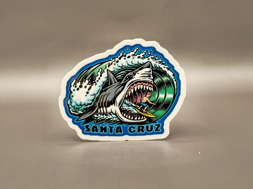 Santa Cruz Vinyl Stickers Beach Surf Skateboard Ocean Animal Art ...