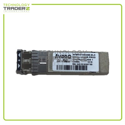 LOT OF 4 AFBR-57D9AMZ-ELX Avago 8G 850NM Fiber Channel SFP+ Transceiver ...