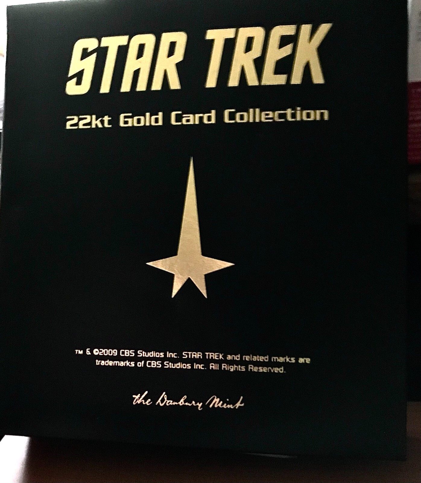 Star Trek Complete Series of 60 22 KT Gold Cards and Binder by Danbury ...