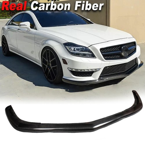 For Mercedes Benz W218 CLS63 2012-2020 Carbon Fiber Front Bumper Lip ...