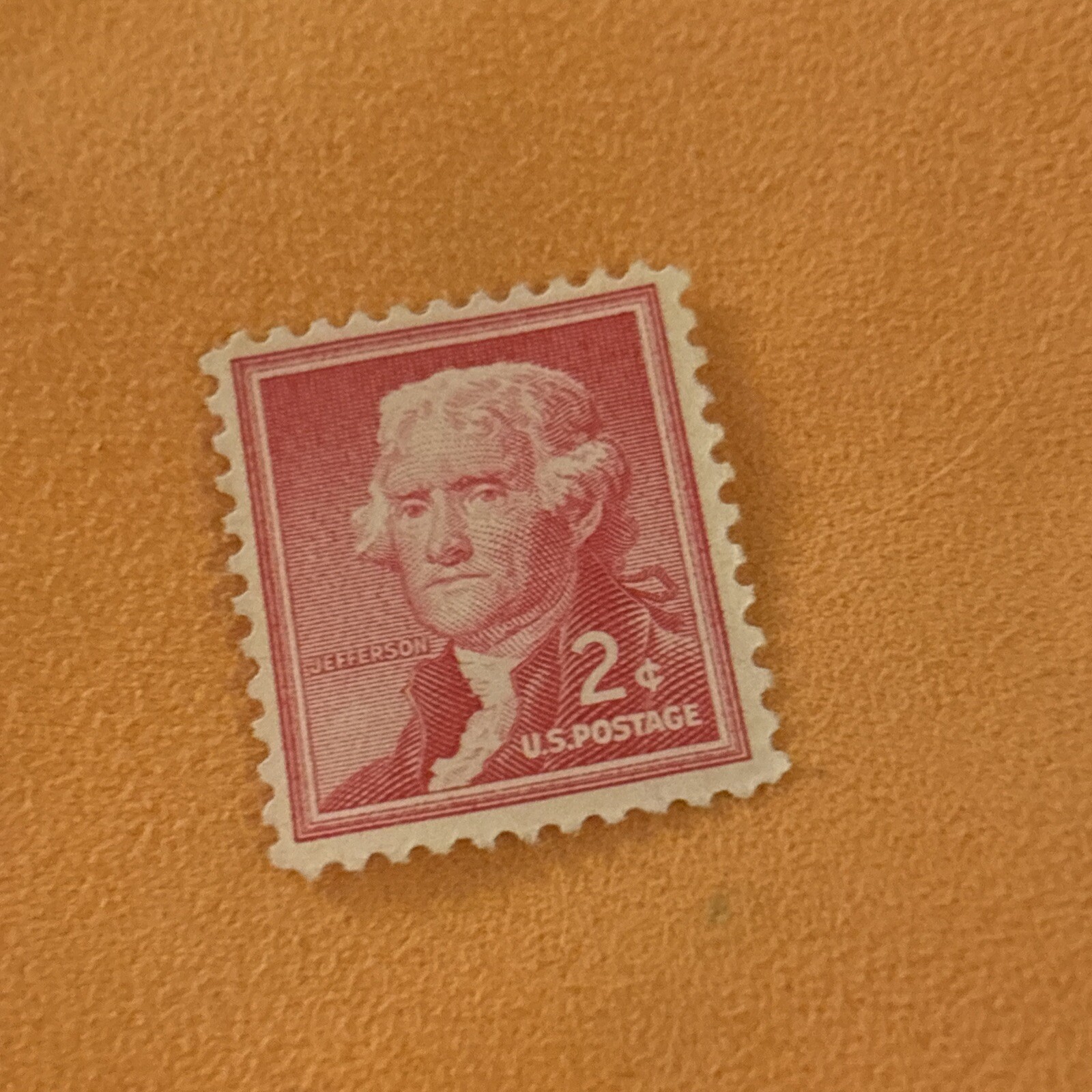 THOMAS JEFFERSON 2 CENT ANTIQUE POSTAGE STAMP- RED. Rare 1951 (10) | eBay