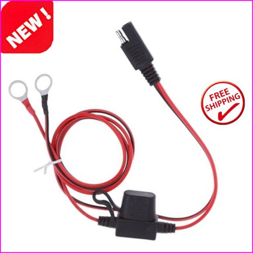 Motorcycle Battery Charger Terminal Ring Cable Connector Harness 12V ...