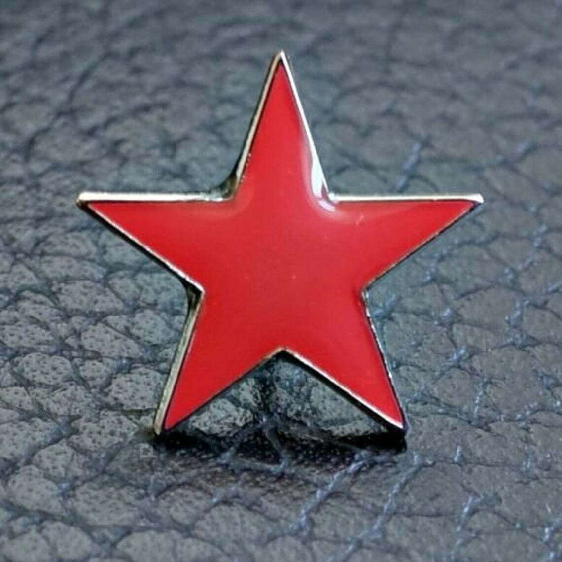 Red Star Lapel Pin Badge Five-pointed Pentagram Communism Communist ...
