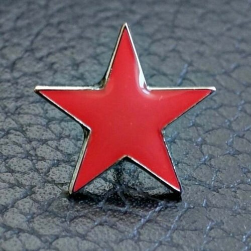 Red Star Lapel Pin Badge Five-pointed Pentagram Communism Communist ...