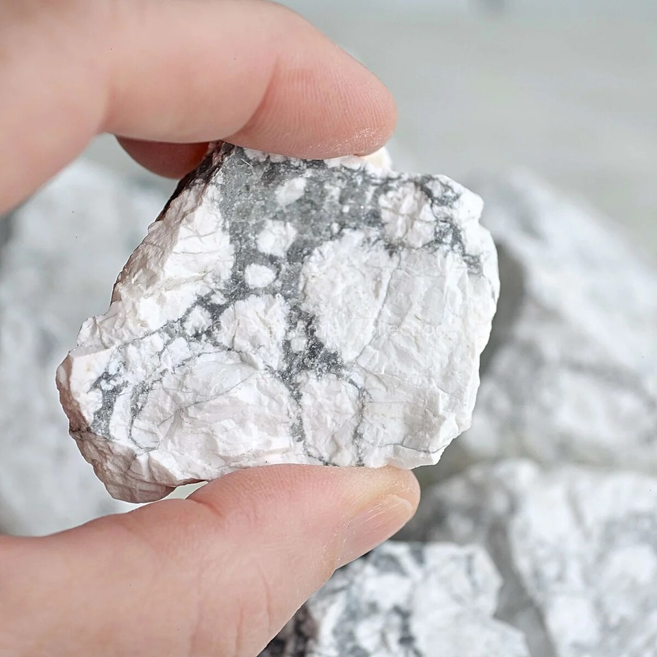 100% Natural Howlite Rough Stone LB (Crystal Wholesale Bulk Lots) | eBay