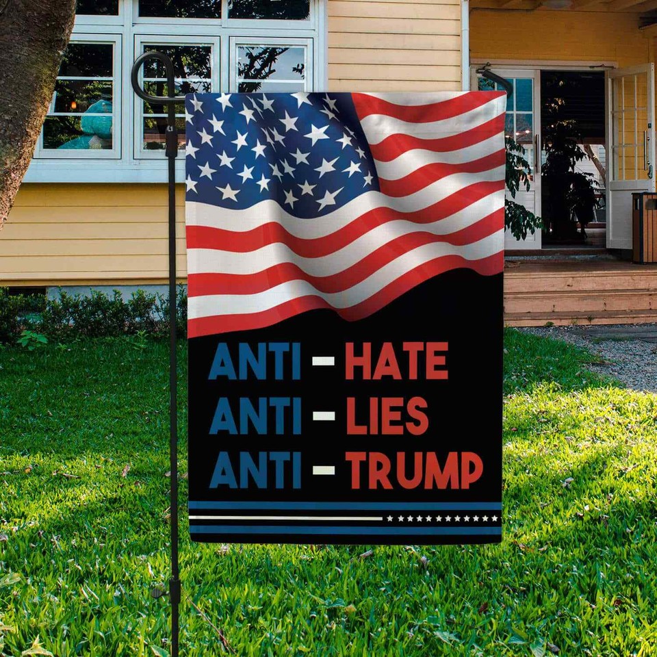 Anti Hate Anti Lies Anti Trump Flag, Trump Is Not My President Flag | eBay