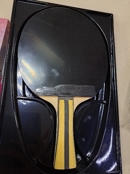 DHS 4002 Table Tennis Racket/Ping Pong Paddle, 4 star, two side pips-in ...