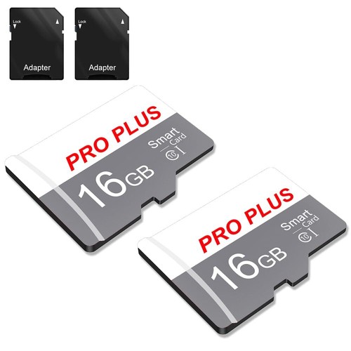 2 Pack SD Card 16GB with SD Adapter High Speed Memory Card UHS-I C10 A1 ...