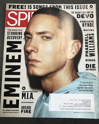 SPIN Magazine 2010 - EMINEM - DEVO - MARY WINSTEAD - PHARRELL WILLIAMS ...