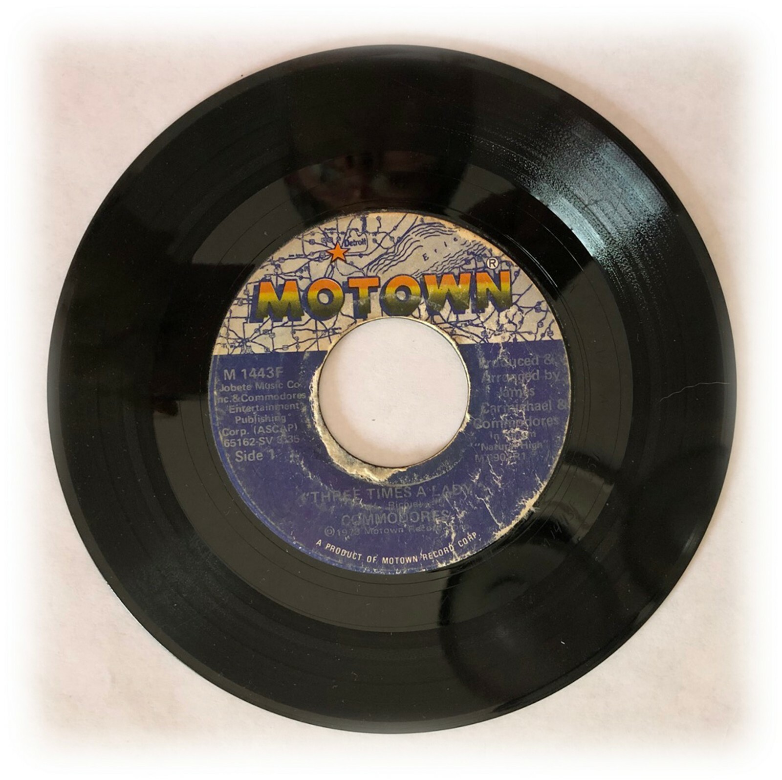 THE COMMODORES 45 RPM Three Times a Lady / Look What You've Done Motown ...