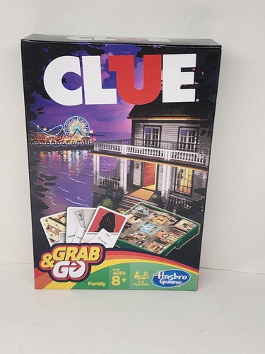 New Clue Game Travel Size Hasbro Grab and Go Board Game | eBay