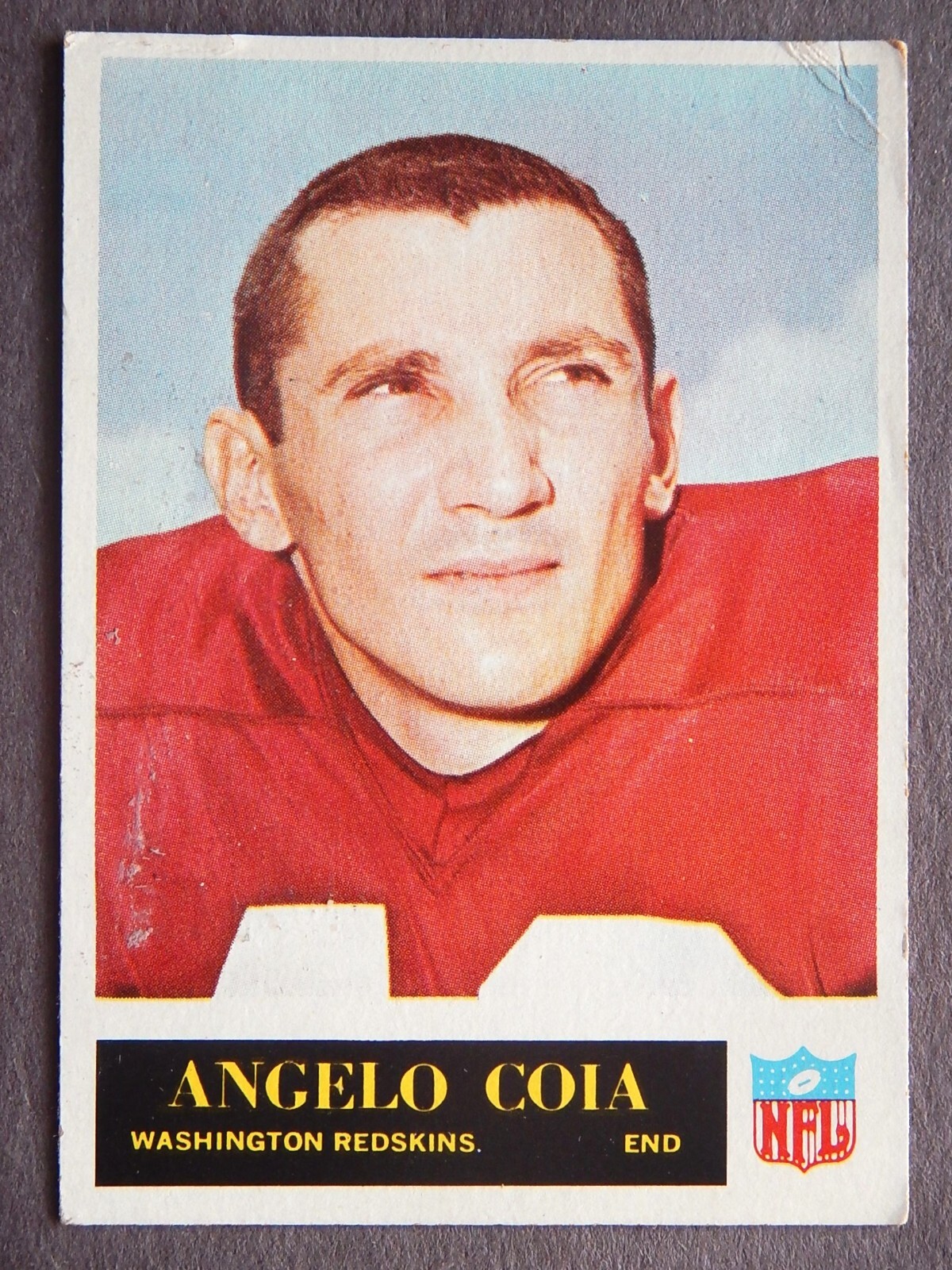 Angelo Coia #186 Philadelphia 1965 Football Card (Washington Redskins ...
