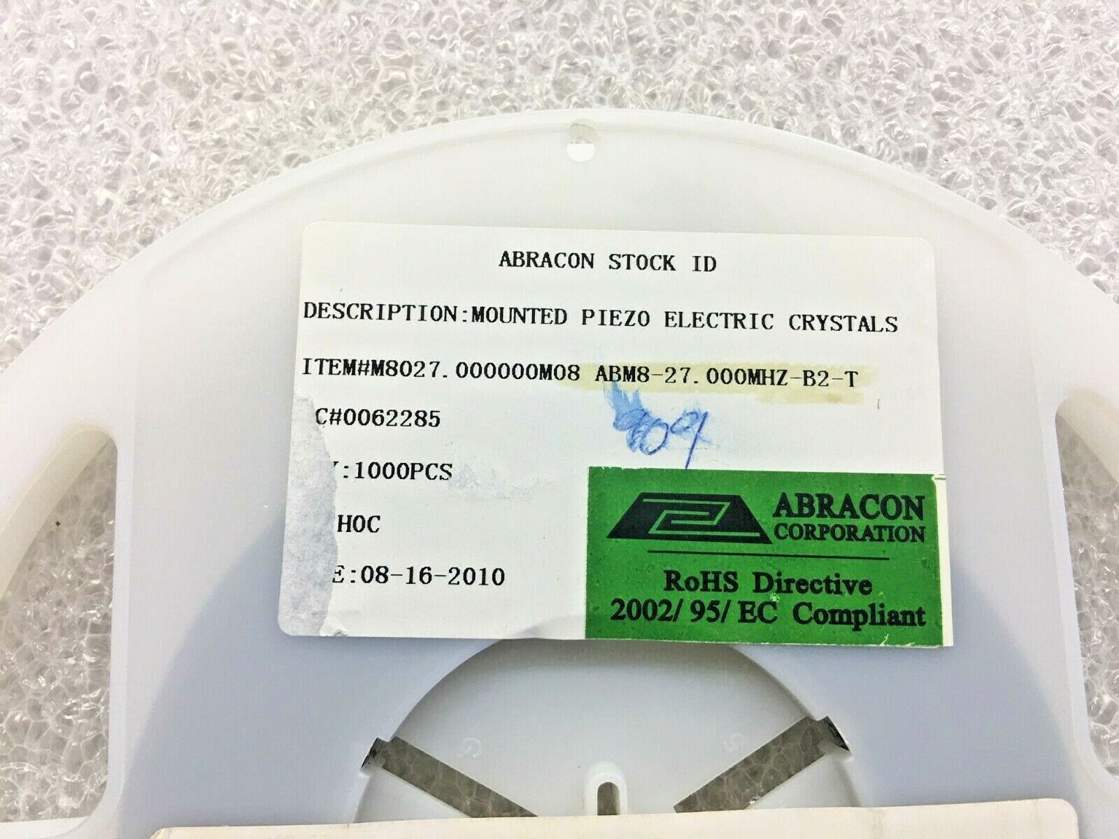 (145 PIECE LOT) ABM8-27.000MHZ-B2-T, ABRACON, CRYSTAL 27.0000MHZ 18PF ...