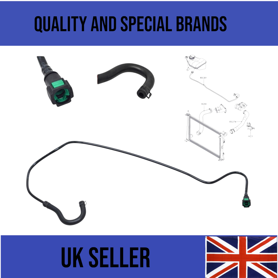 FOR FORD FIESTA FUSION RADIATOR EXPANSION TANK OVERFLOW HOSE PIPE ...