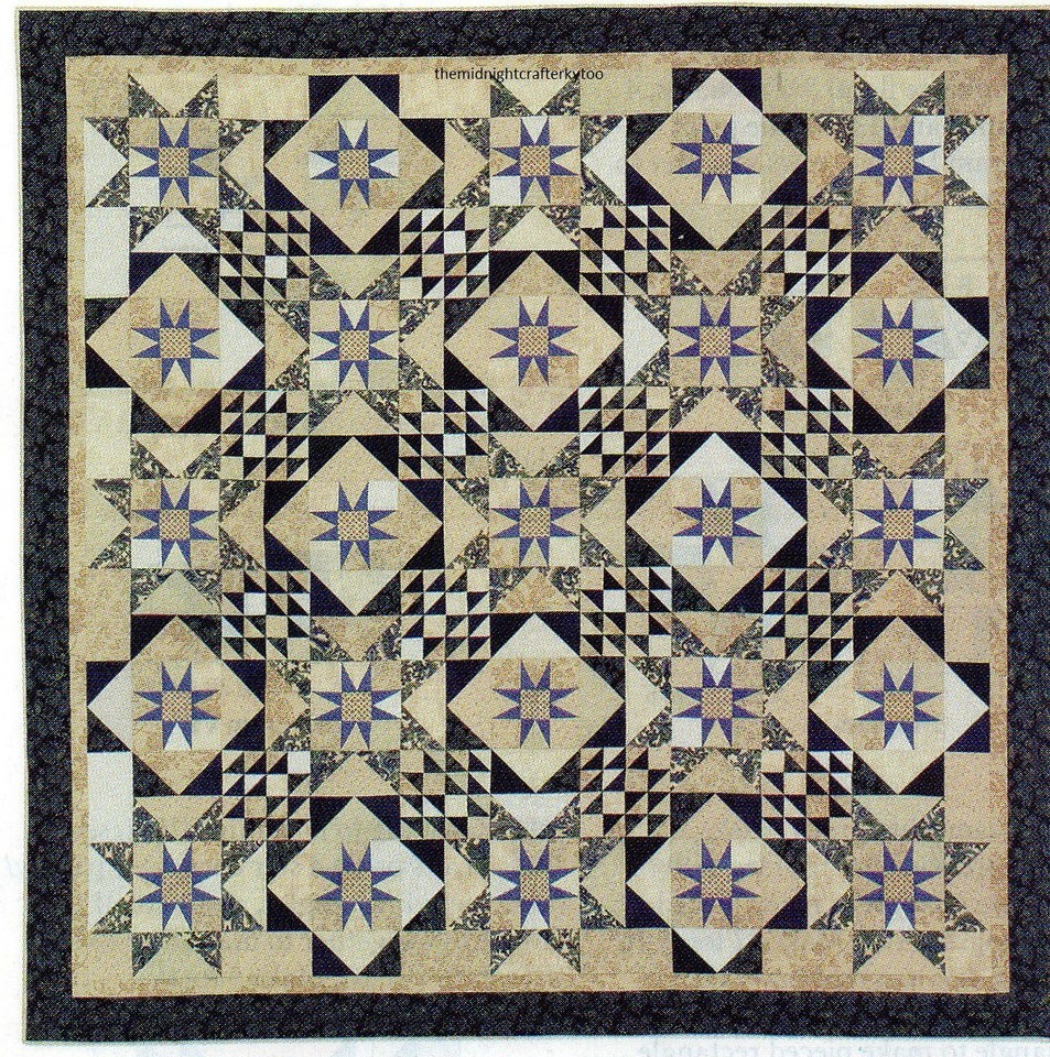Blue Moon Quilt Pattern Pieced CA | eBay