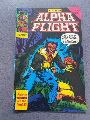 Australian 1986 ALPHA FLIGHT #8 Federal Comics #13 Marvel Wolverine X ...