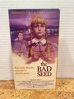 The Bad Seed (VHS, 1991) Psychological Horror Thriller, 1956, Warner Bros 85391134237| eBay
