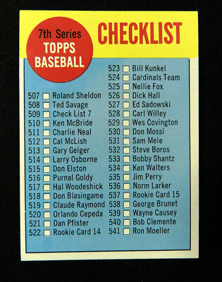 (07) 1963 TOPPS CHECKLISTS BASEBALL CARD LOT EXMT+ | eBay