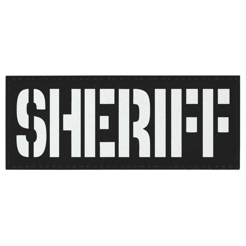 4x10 reflective Hi Viz Sheriff black chest rig MOLLE High laser cut ...