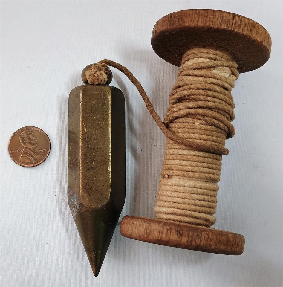Vintage Brass Plumb Bob Carpentry Tool Antique | eBay