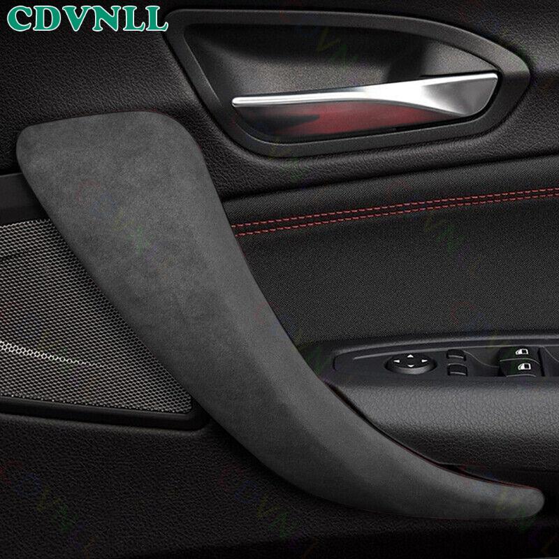 Fit For BMW F20 F21 F22 F23 Grey Suede Inner Door Handle Armrest Cover ...