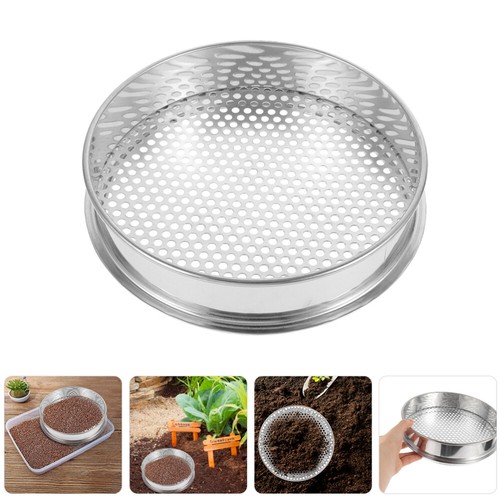 Round Soil Grading Sieve Stainless Steel Multipurpose Filter | eBay