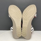 Crocs Sandals Women’s 10 Leigh Graphic Wedge Ankle Strap Buckle Pump ...