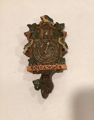 Cuckoo Clock Solvang California Resin Fridge Magnet | eBay