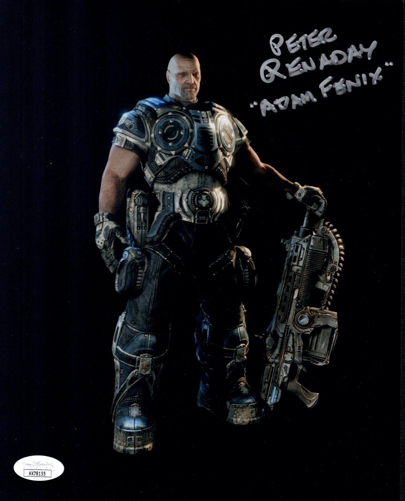 PETER RENADAY Signed GEARS OF WAR 8x10 ADAM FENIX Photo Autograph JSA ...