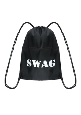 Fancy Dress Drawstring Swag Bag Cops And Robbers Granny Burglars Swat ...