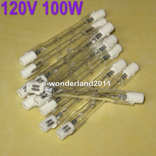 10Pcs LIGHT BULB 110-120V 100W 100 WATT J TYPE T3 79mm (R7s) Double ...