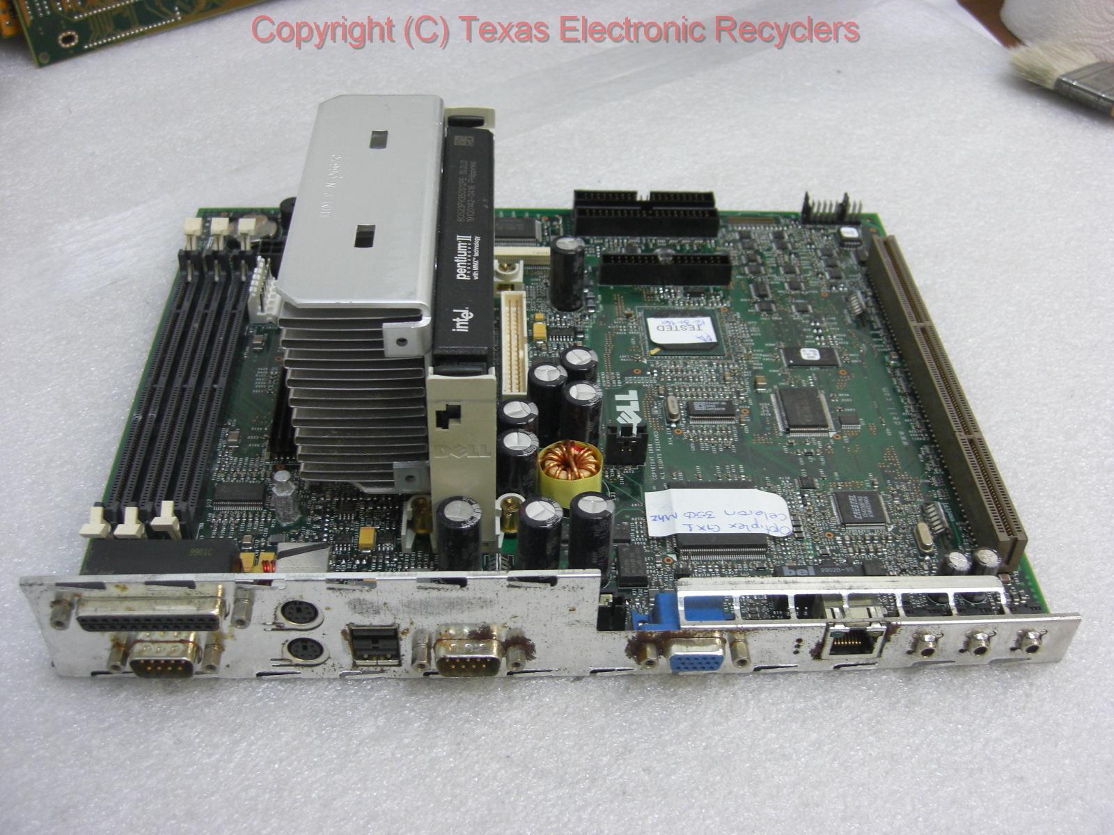 Dell 0007803c 7803c rev a02/rev a08 Motherboard w/ intel sl2u3/SL357 ...