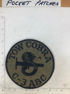 VINTAGE US ARMY TOW COBRA C-3 ABC PATCH | eBay