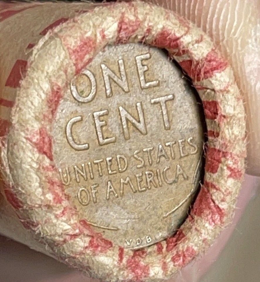 1 US Lincoln Wheat Cent Penny Roll BU /1909P-S VDB Ender(50 Coins)Old ...