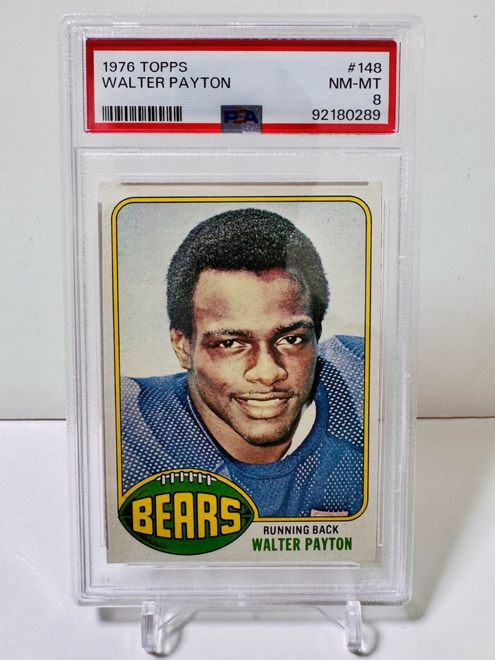 1976 Topps Walter Payton #148 RC Rookie Card PSA8 NM - Mint Centered ...