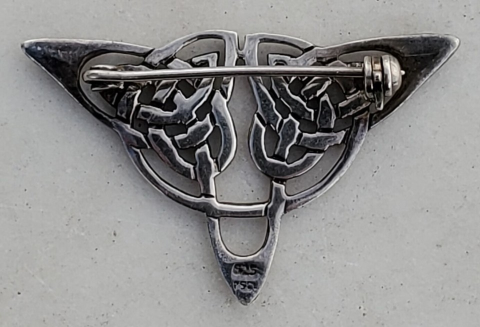 ESTATE STERLING SILVER CELTIC / TRIBAL PIN-925 PSCO-FREE USA SHIP | eBay